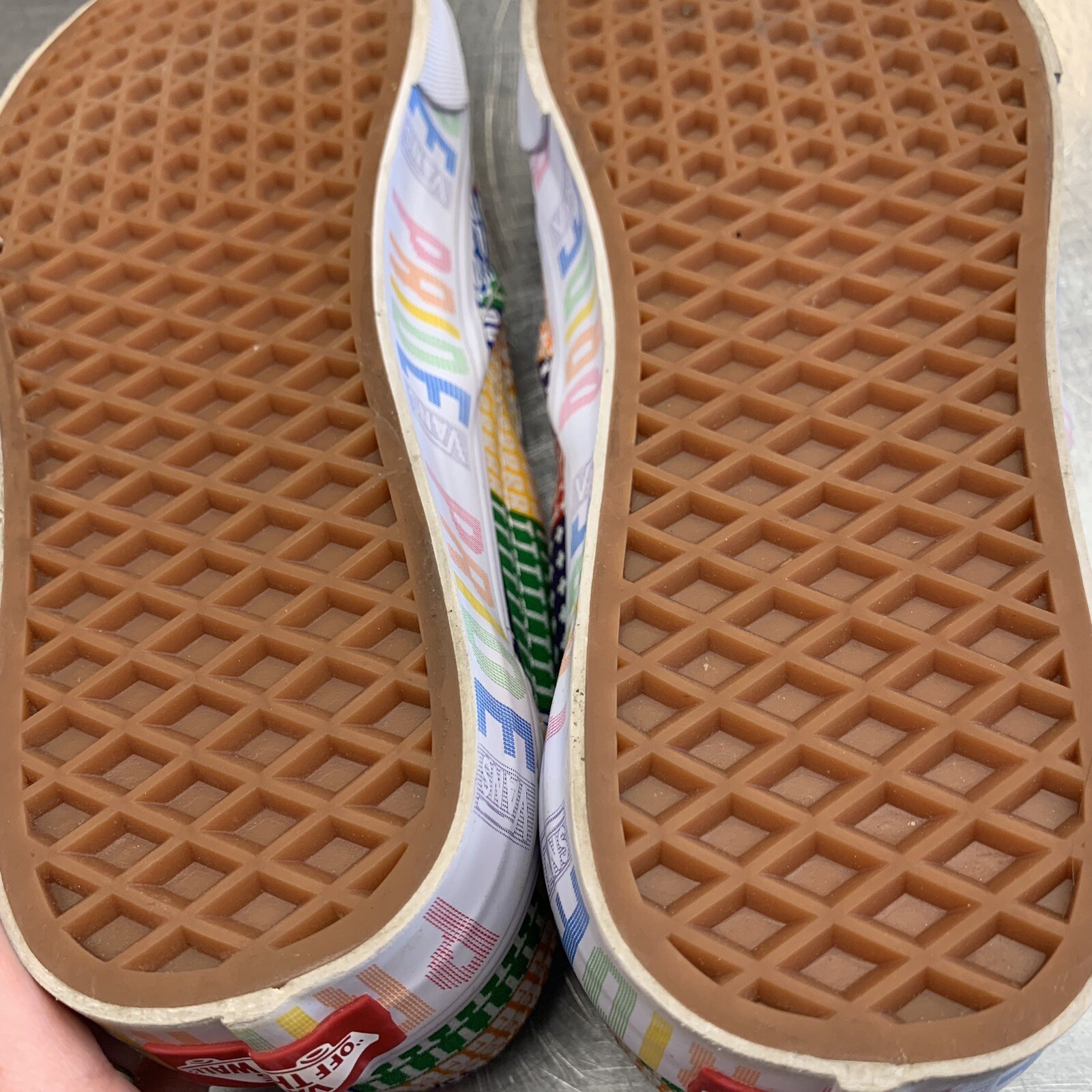 Vans LGBTQ Pride Rainbow Classic Slip On Sneakers Men… - Gem