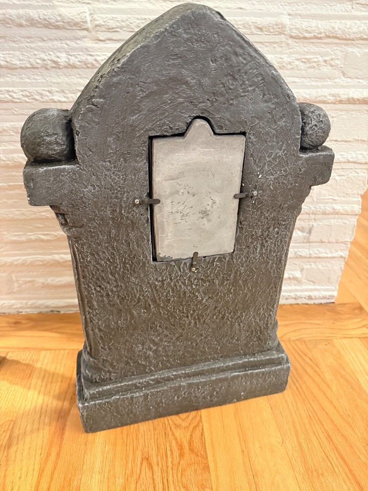 LARGE HEAVY REALISTIC RIP LADY SKELETON Gravestone Tombstone Halloween ...