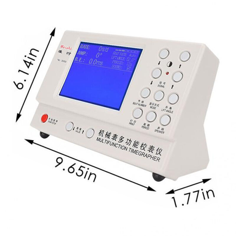 Weishi Mechanical Watch Timing Tester Machine Multifunction Timegrapher ...