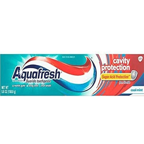 Aquafresh Cavity Protection Fluoride Toothpaste Cool Mint 5.6 ounce ...