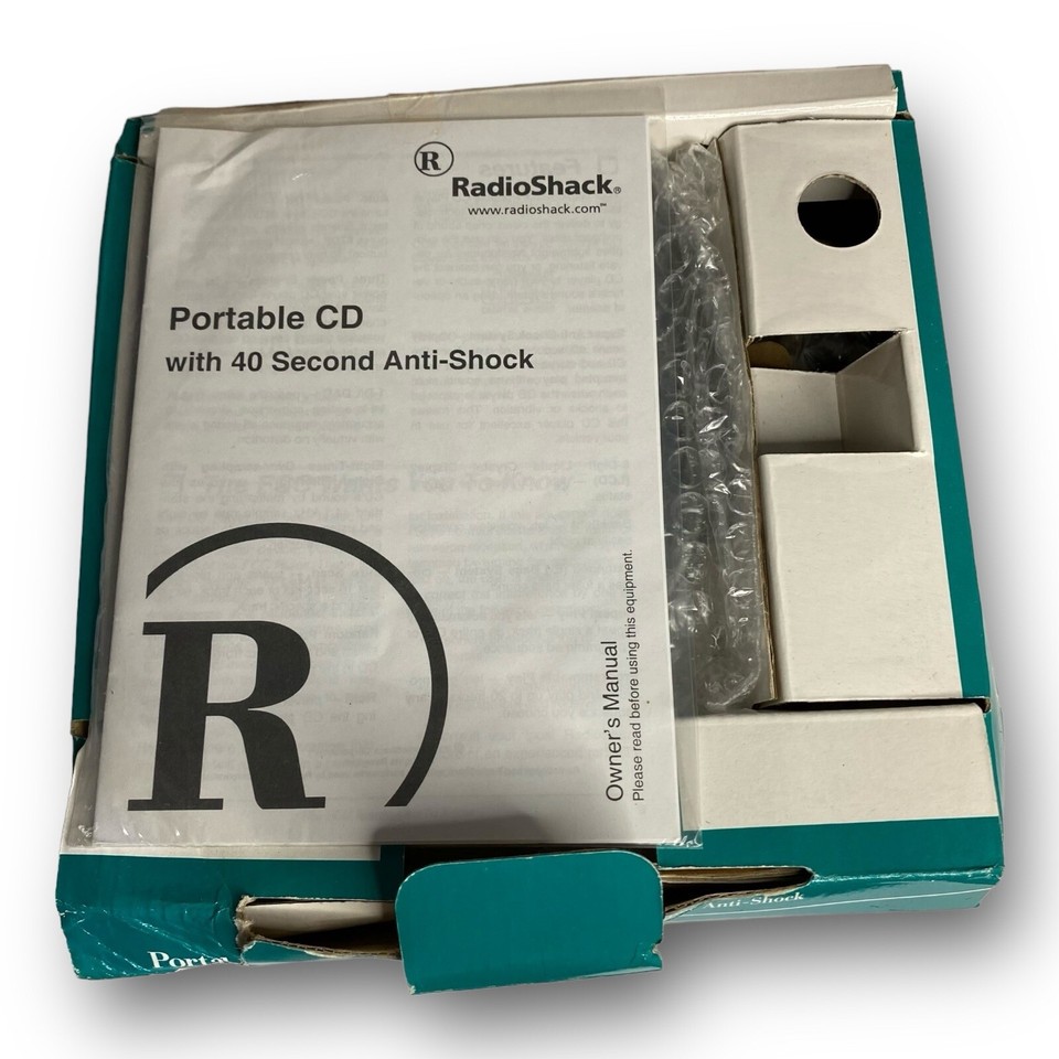 New Vintage RADIO SHACK Portable CD Player Discman 42-6014 | eBay