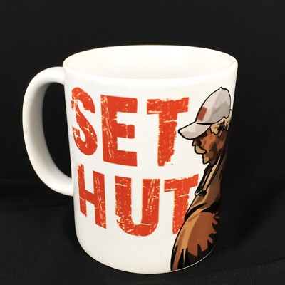 Football Sports Mug SET HUT signed by Coach Bob Wylie 12 oz Cup | eBay