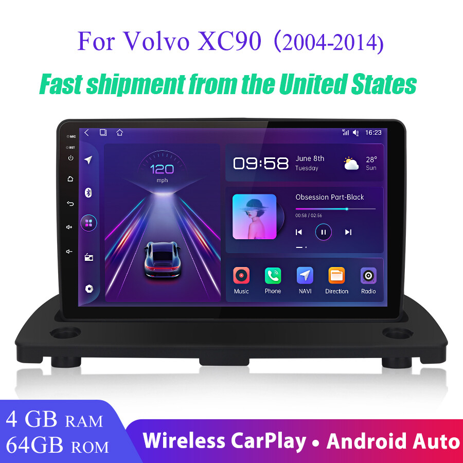 Android 12 Radio Stereo GPS Navi Wifi 4G CARPLAY FAST! For Volvo XC90 ...