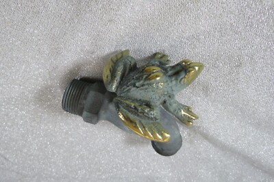 Vintage Style Patina Brass Frog Faucet Spigot Spicket Outdoor Water ...