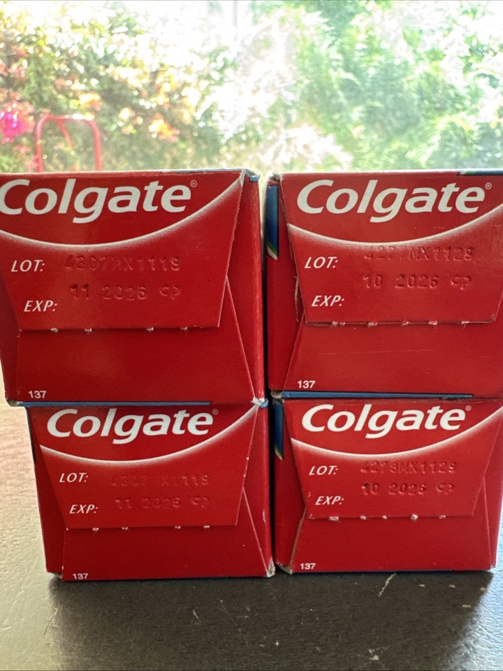 4-8 Oz Colgate Toothpaste Triple Action Protection Fluoride Original ...