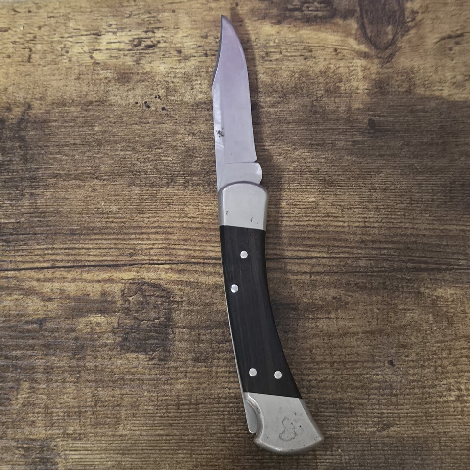 BUCK 110 Folding Hunter Lock Blade Pocket Knife No Sheath BROWN | eBay