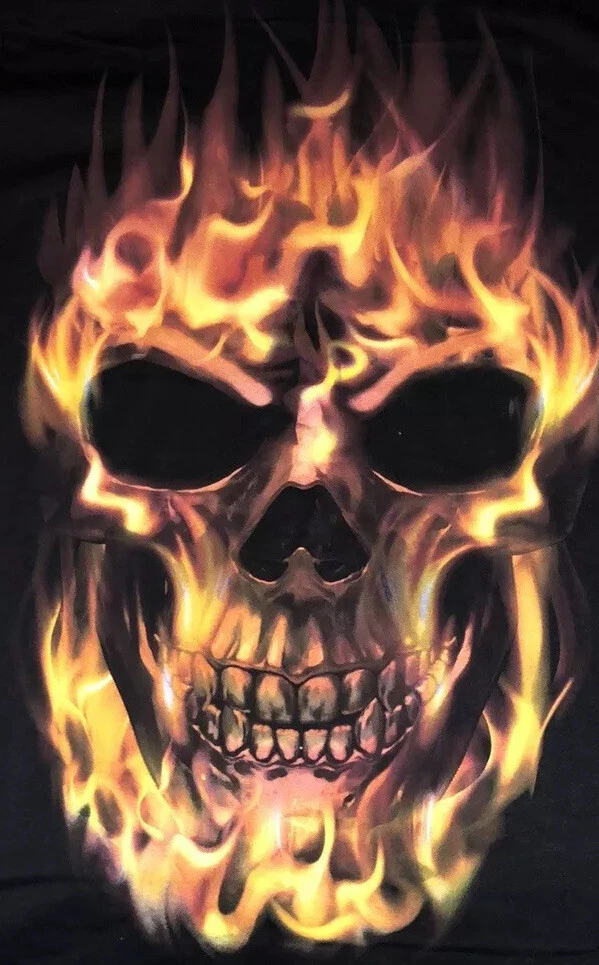 Fire Flames Skull Wallpaper