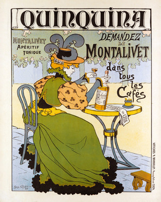 Restaurant Bar Cafe Quinquina Aperitif Tonique Drink Vintage Poster ...