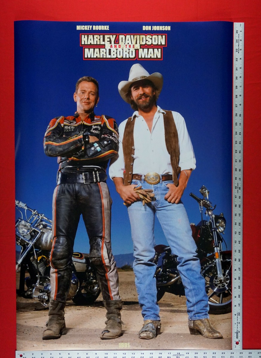Harley Davidson And The Marlboro Man Poster