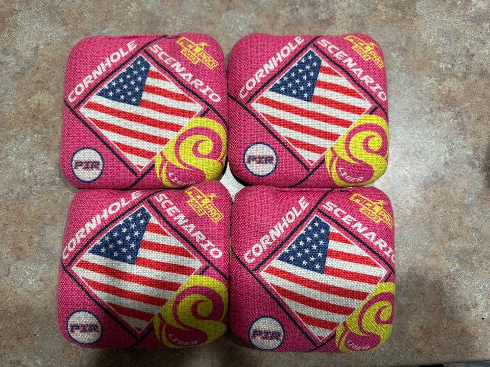 USED - Cornhole Scenario Pink Ligers Cornhole Bags ACL PRO STAMP 2023 ...
