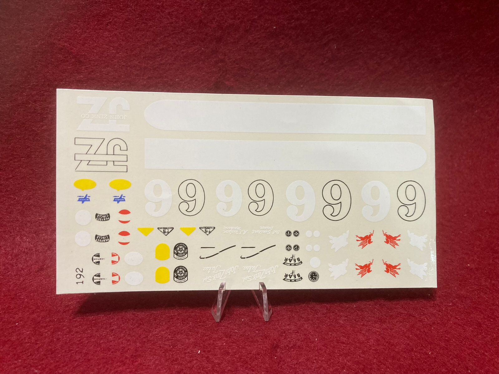 Fred Cady Decals 192 John Zink Special 1955 Indy 500 Winner | eBay