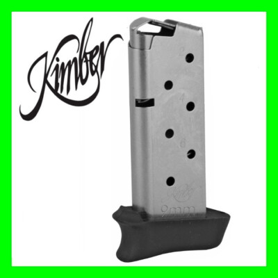 Kimber Factory OEM Micro 9, 7 Round 9MM Magazine with Hogue Pinky Grip ...