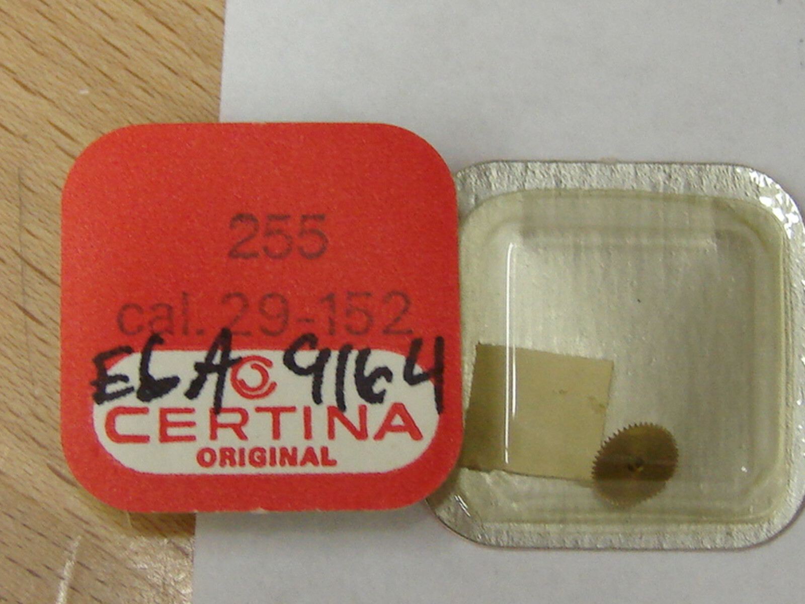 ESA 9162, 9164 watch parts #4360 index wheel, #166case clamp, #2543 ...