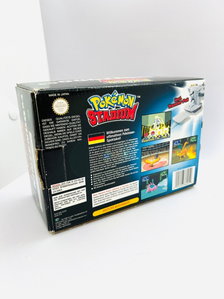 GERMAN Pokemon Stadium Nintendo 64 N64 CIB COMPLETE BOX MANUAL | eBay