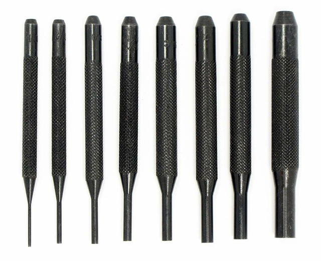 Pin Punch Set 4" Hobby Craft Carpenters Jewelry Design & Repair Tools ...