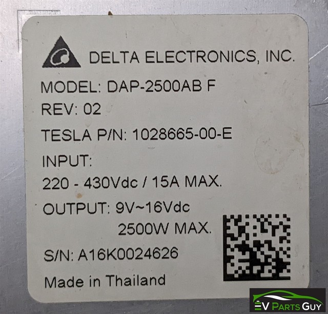 Tesla Model S DC DC Converter Delta Electronics 220 to 12 V DC 1028665 ...