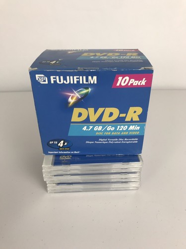 New Fujifilm DVD-R Video Recordable Disks 16-Pack 4.7 GB 120 Minutes ...