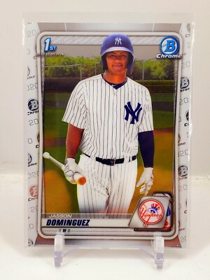 2020 Bowman Chrome 1st Jasson Dominguez Base BCP-8 Yankees HOT ROOKIE ...