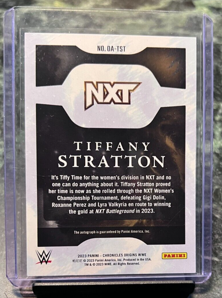 2023 Panini Chronicles WWE Origins Autographs #33 Tiffany Stratton AUTO ...