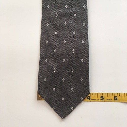 Pal zileri tie gray silver small pattern made in Italy 100% silk ...