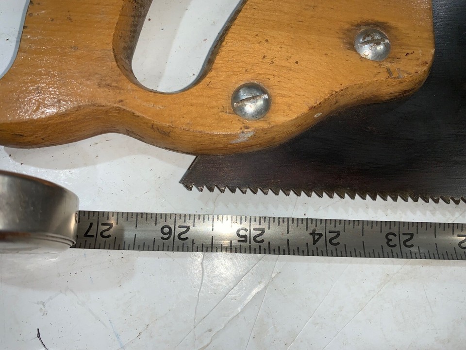 Vintage Disston 26" D-11 or D-23 Crosscut Hand Saw | eBay