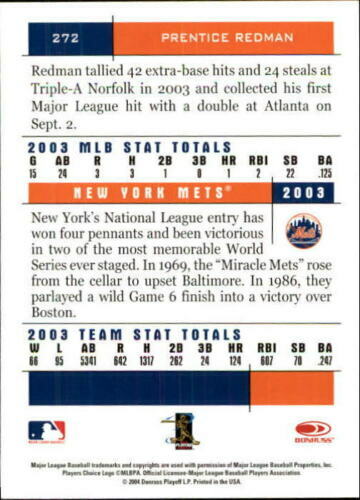 2004 Donruss Team Heroes #272 Prentice Redman New York Mets | eBay