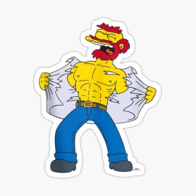 WILLY Sticker / Decal - Movie, tv show, Funny Car Laptop, Simpsons | eBay