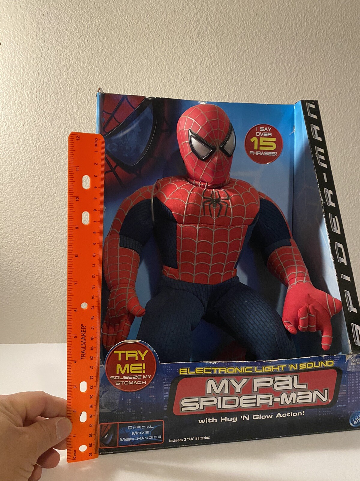 Spider Man - My Spider Man Say over 15 phrases with Hug N Glow Action ...