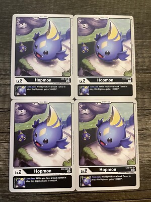 x4 Hopmon EX2-005 U Playset Digimon TCG Digital Hazard | eBay