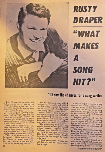 1964 Country Musician Rusty Draper | eBay