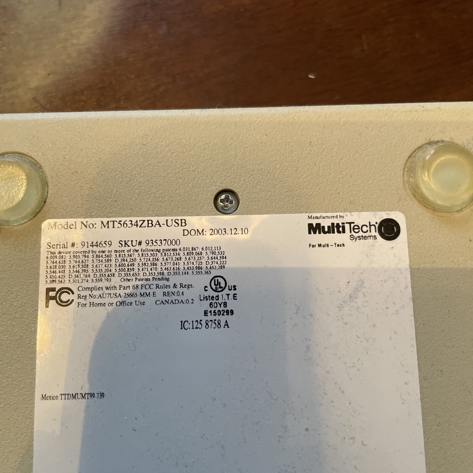 MultiTech Multi-Tech MultiZBA (MT5634ZBA) 56 Kbps | eBay