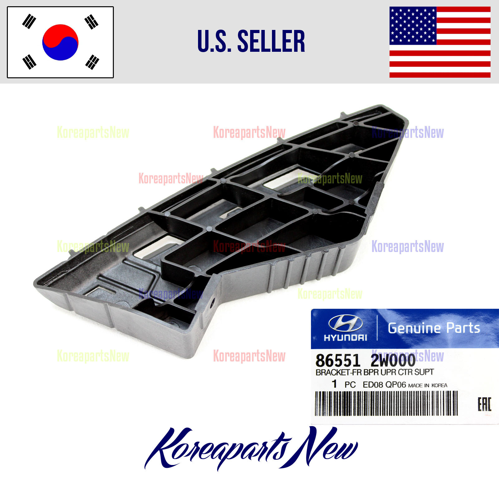 FRONT Bumper Upper Bracket Left DRIVER 865512W000 ⭐OEM⭐ Santa Fe 2013 ...