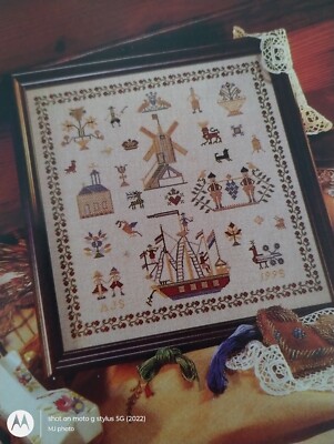 DUTCH SAMPLER CROSS STITCH CHART PATTERN FROM MAGAZINE | eBay