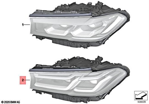 Genuine BMW M5 F90 G30 G38 520i 525Li HEADLIGHT LED AHL RIGHT ...