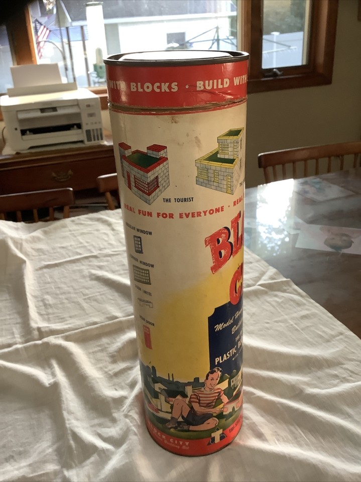 Toy Blocks “Block City” US vintage Plastic block building set 1950s | eBay