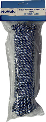 32Ft. Nylon Rope, 1/4-Inch Solid Nylon Rope for Garden Tie Pull Knot ...