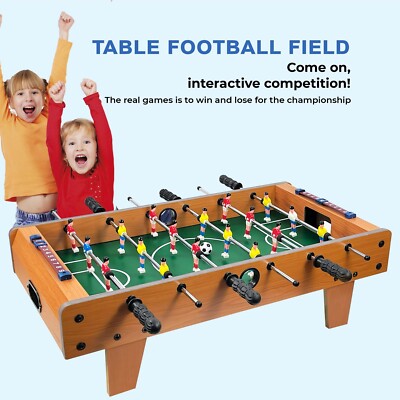 27" Wooden Tabletop Football Game For Kids And Adults Large Table ...