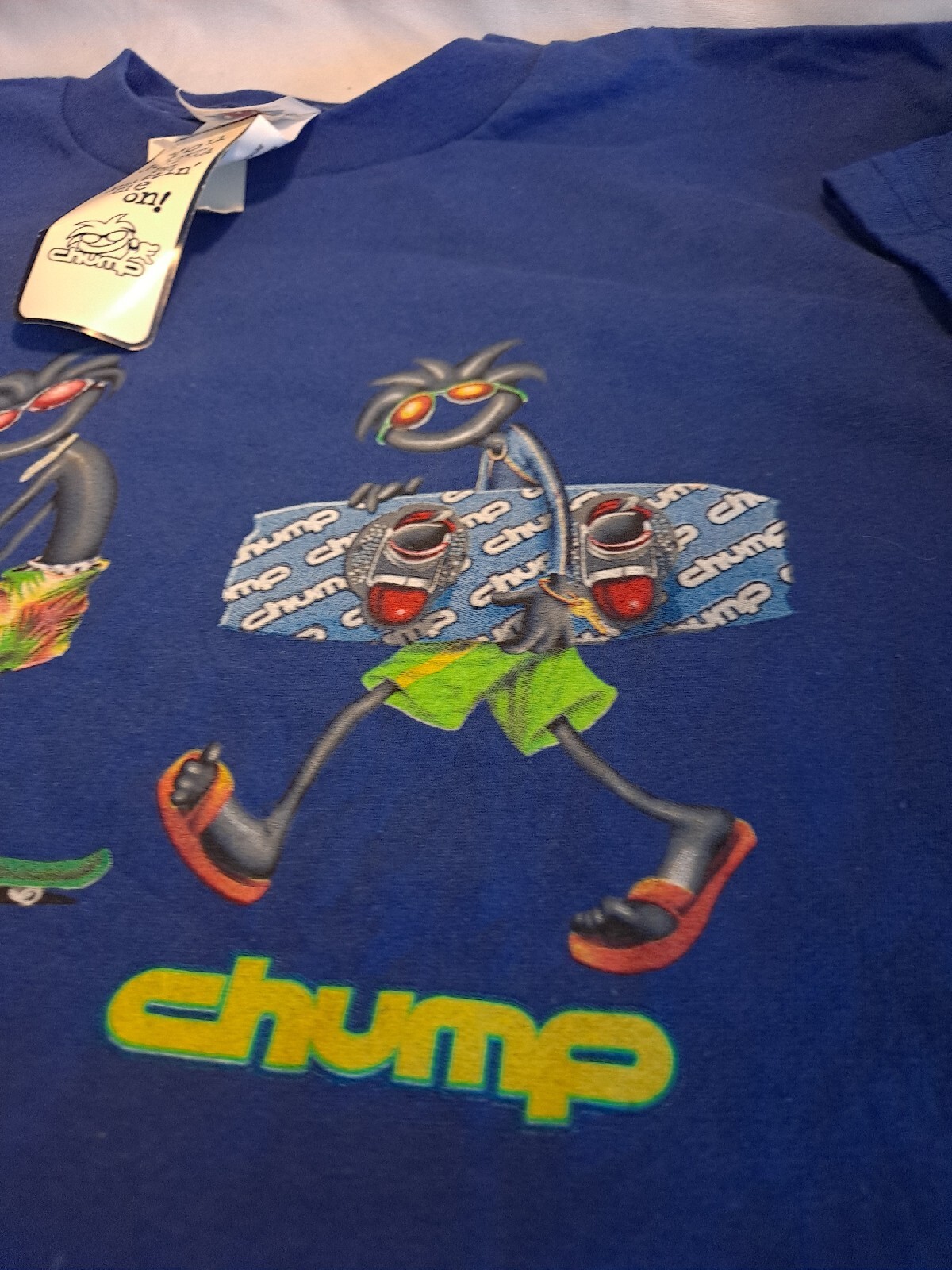 Vintage Y2K 2000s Chump Skateboarding YOUTH Graphic Short Sleeve T ...