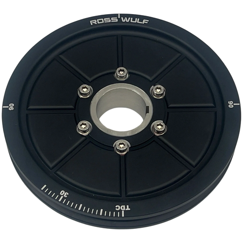 ROSS WULF Sand Seal Stainless Hub Patterned VW Type 1 Crank Pulley ...