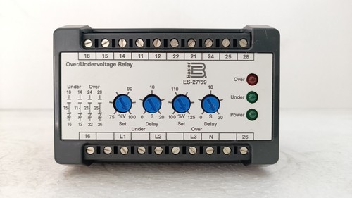 BASLER ELECTRIC ES-27/59 4AB1N0N0 REV A OVER/UNDERVOLTAGE RELAY for ...