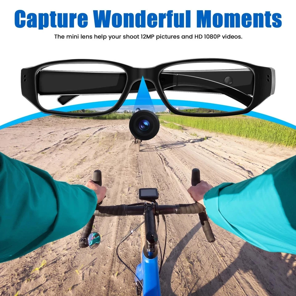 Camera Glasses Video Glasses HD with 64GB Memory Card Recording Glass ...