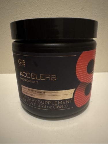GR8 Lifestyle Acceler8 Pre-Workout Berry Blast Flavor 28 Servings 5.93 ...