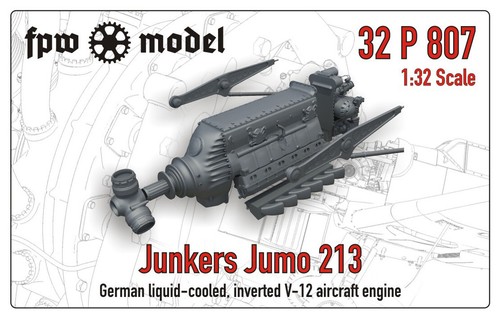 NEW! Junkers Jumo 213 aircraft engine (Pro) - 1/32 scale, resin [32P807 ...