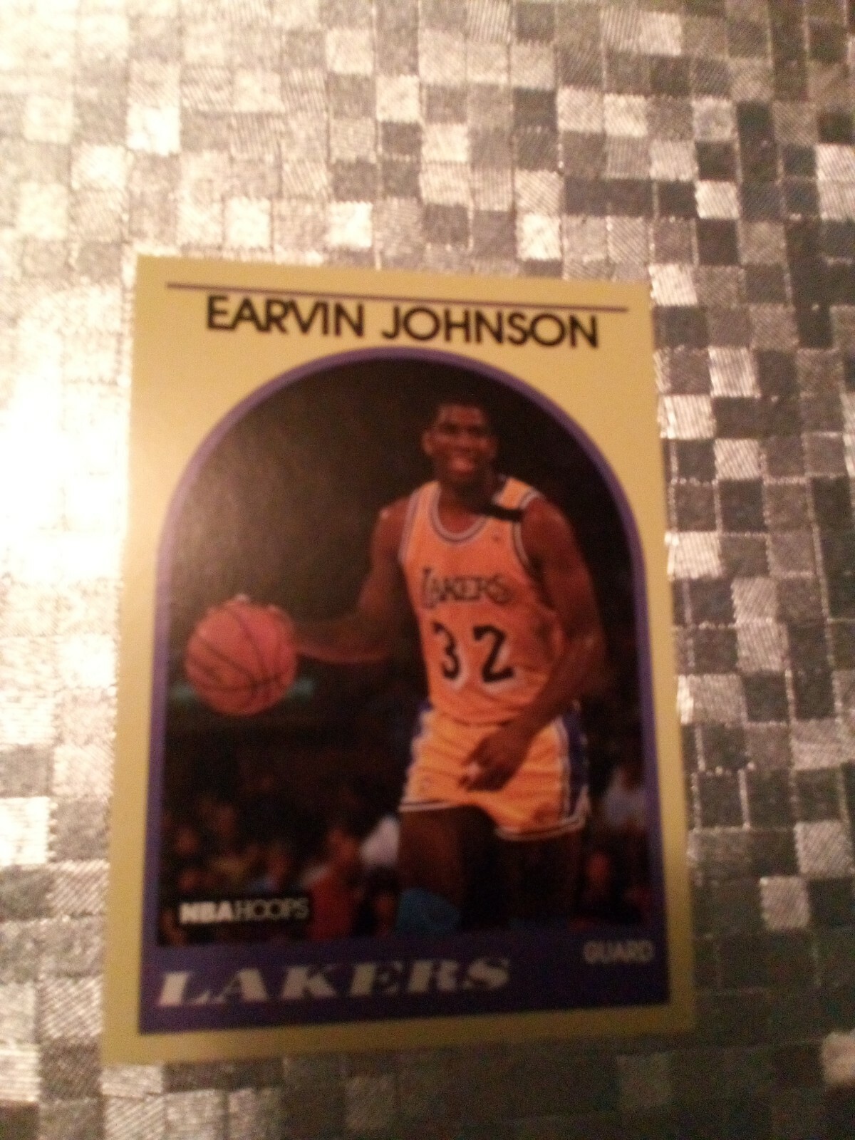 Earvin MAGIC JOHNSON 1989-90 NBA Hoops Superstars Box Set #47 Yellow ...