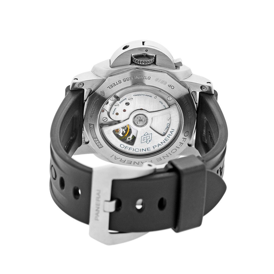 PANERAI Stainless Steel 44mm Luminor 1950 3 Days GMT PAM 321 Box ...