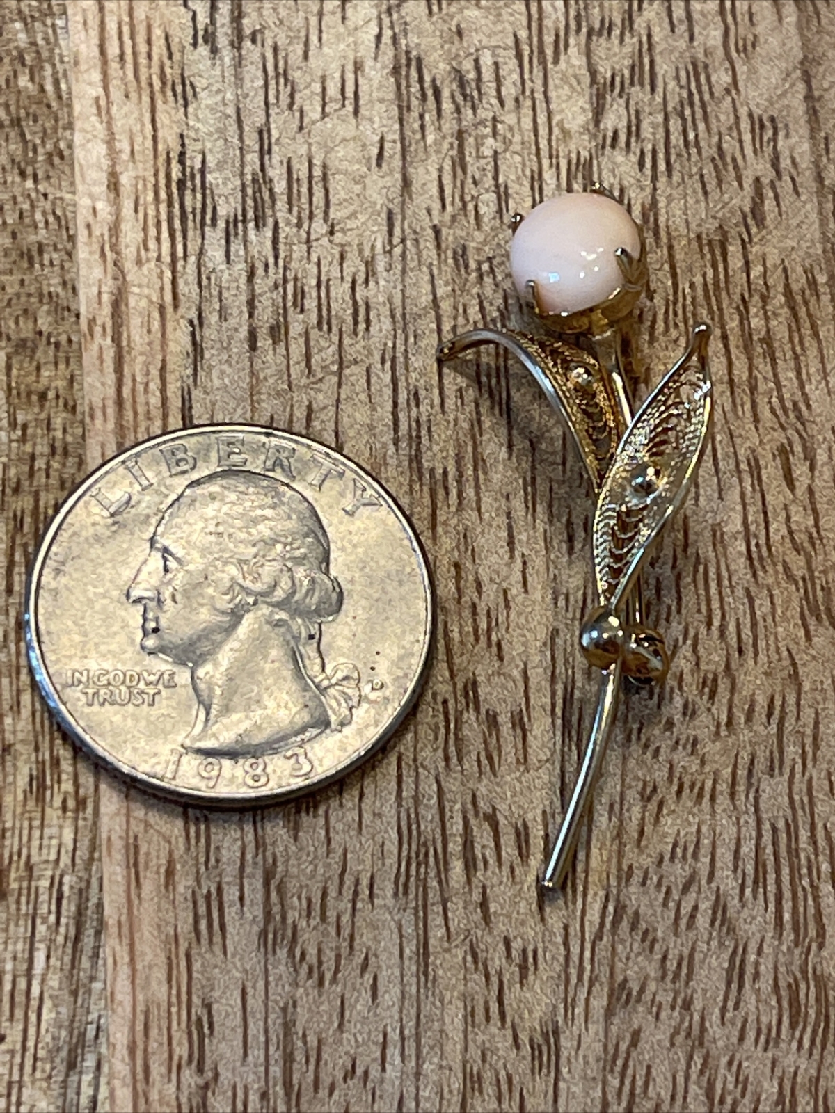 Vintage Sorrento 1/20 12k gf Angel slin coral brooch pin | eBay