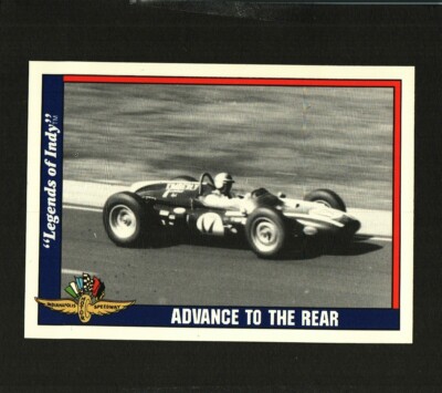 1991 LEGENDS OF INDY CARDS - # 42 ADVANCE TO THE REAR | eBay