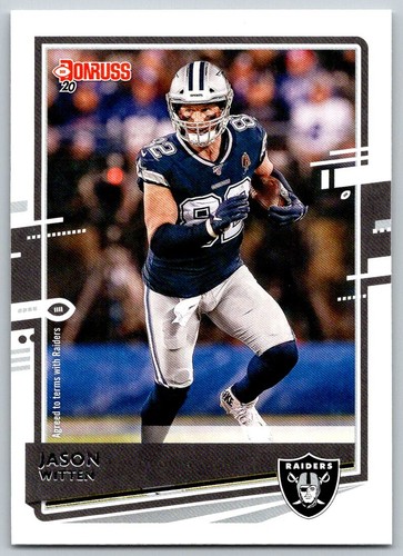 2020 Panini Donruss Football Card Jason Witten #83 Las Vegas Raiders | eBay