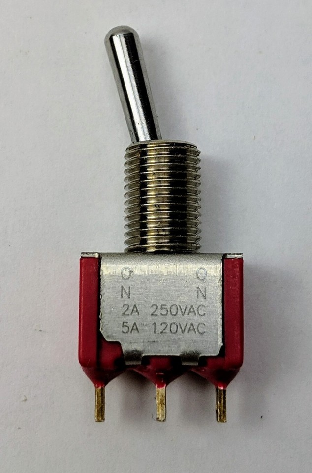 C&K 7101 Mini Toggle Switch SPDT On-On 5A 120VAC Panel Mount 10-Pack | eBay