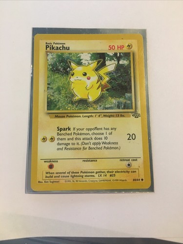 1st Edition Pokémon TCG Pikachu Jungle 60/64 1st Edition | eBay